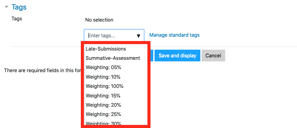 Setting up the module template – UoP Baseline